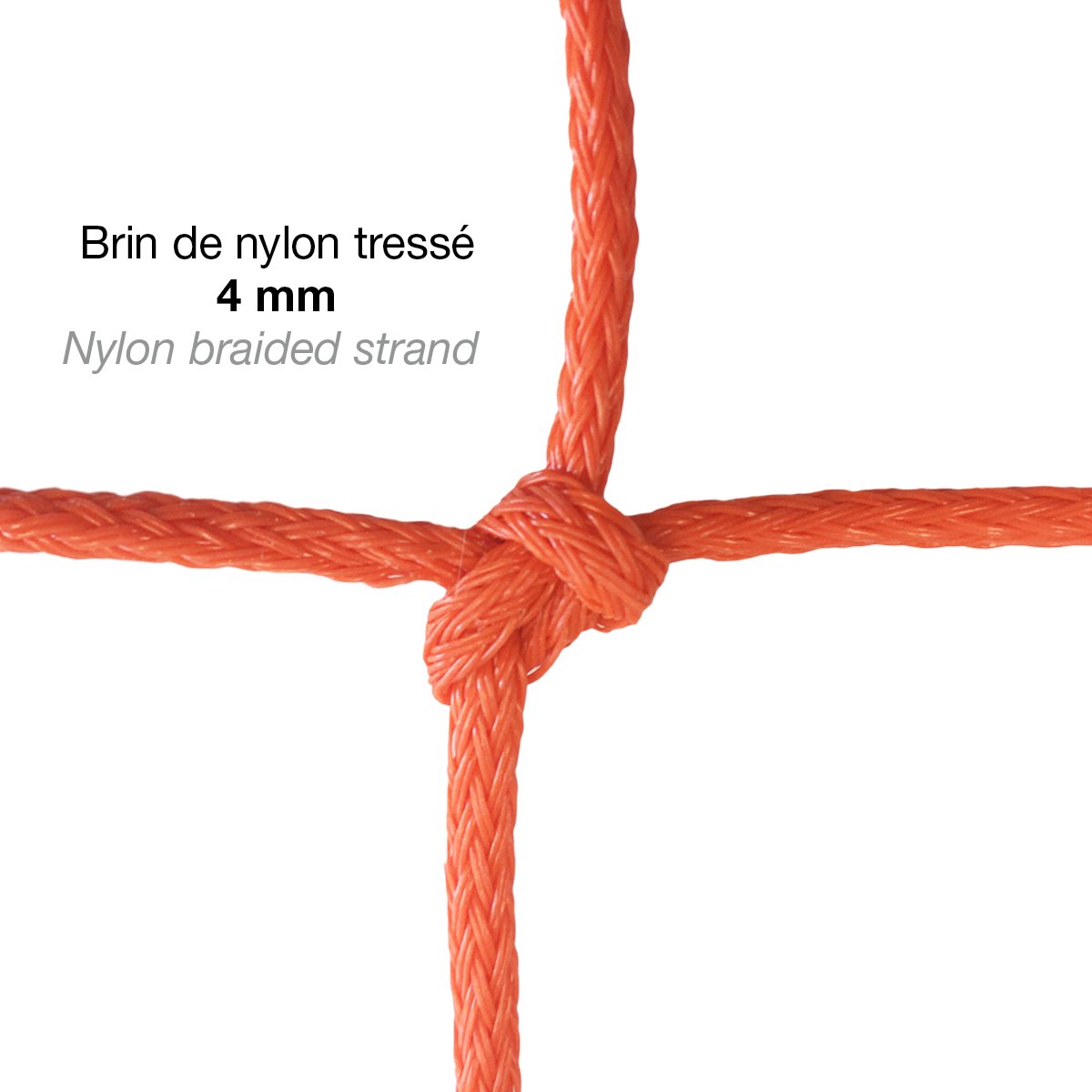 Pair of Soccer Nets, 4 Mm, 8' X 24' X 4' X 10'